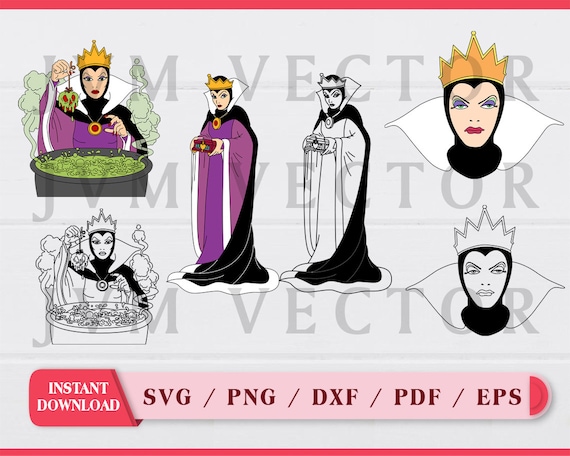 Queen Evil SVG Clipart Digital File | Etsy