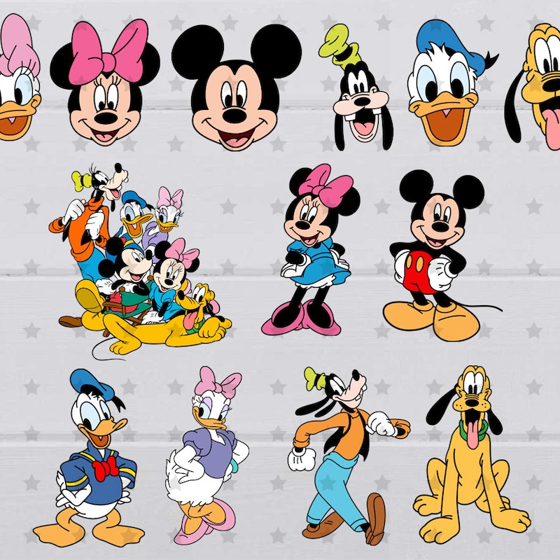 Mickey Mouse Svg - Etsy