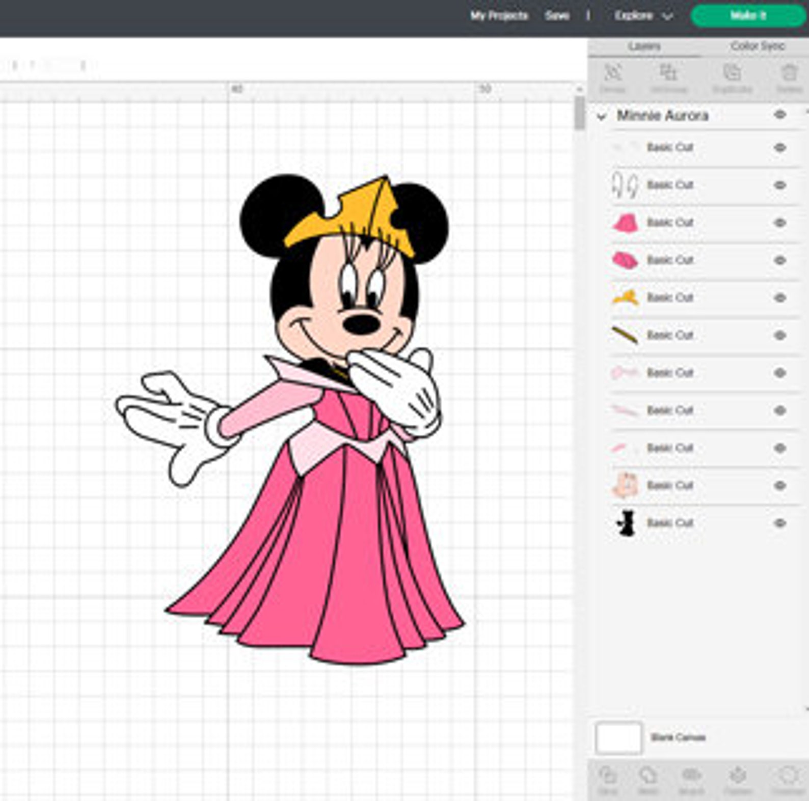 Mouse Princess SVG Clipart Digital File - Etsy