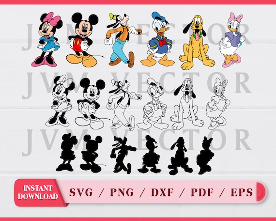 Mouse Vector SVG Bundle Clipart Eps Png Ai Pdf Layered | Etsy