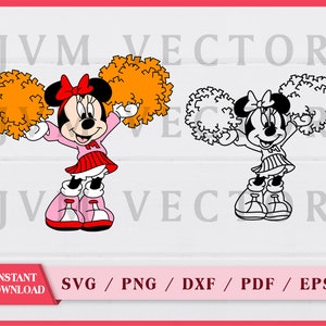 Mouse Cheerleader SVG, Clipart, Digital File - Etsy
