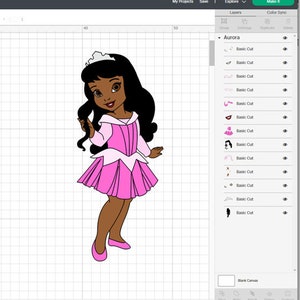 Baby Princess Vector SVG Bundle, Clipart, Eps, Png, Dxf, Pdf, Layered ...