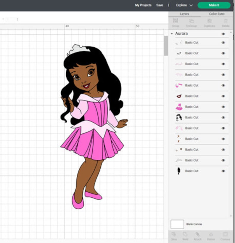 Baby Princess Vector SVG Bundle Clipart Eps Png Dxf Pdf - Etsy