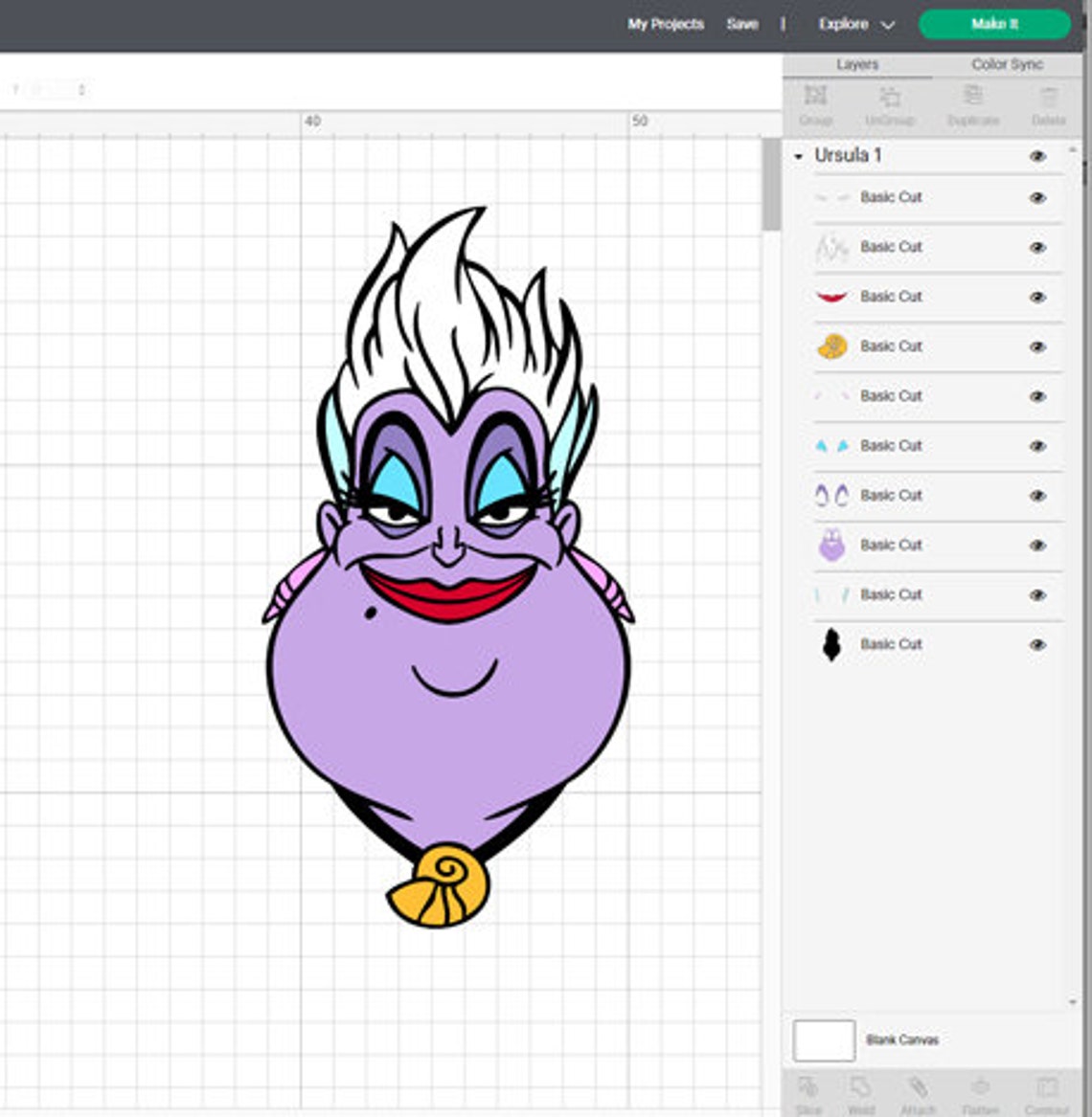 Ursola SVG, Clipart, Digital File - Etsy