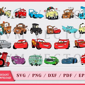Cars Outline SVG, Clipart, Digital File - Etsy