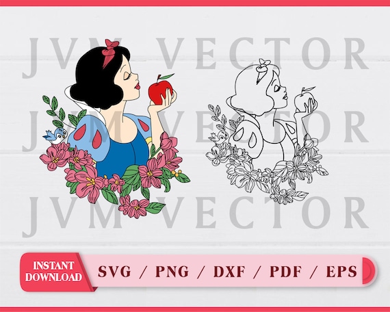 Princess Svg Clipart Digital File | Etsy