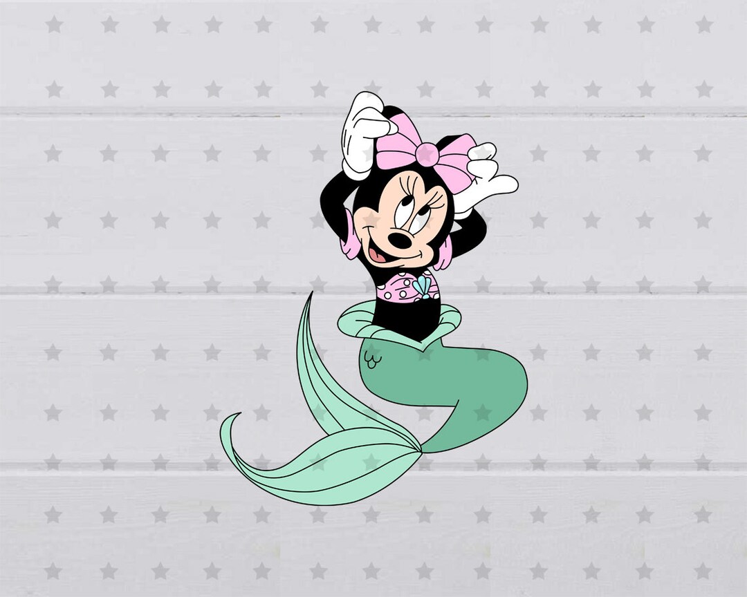 Mouse Mermaid SVG, Clipart, Digital File - Etsy