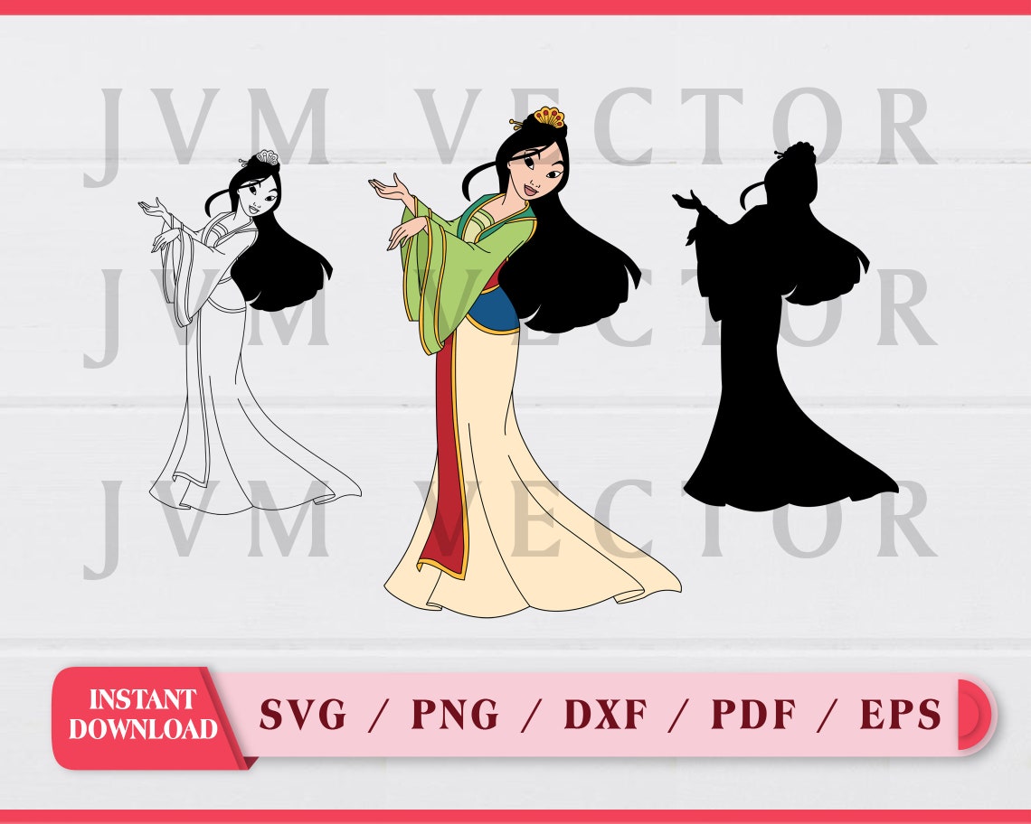 Princess SVG Clipart Digital File - Etsy