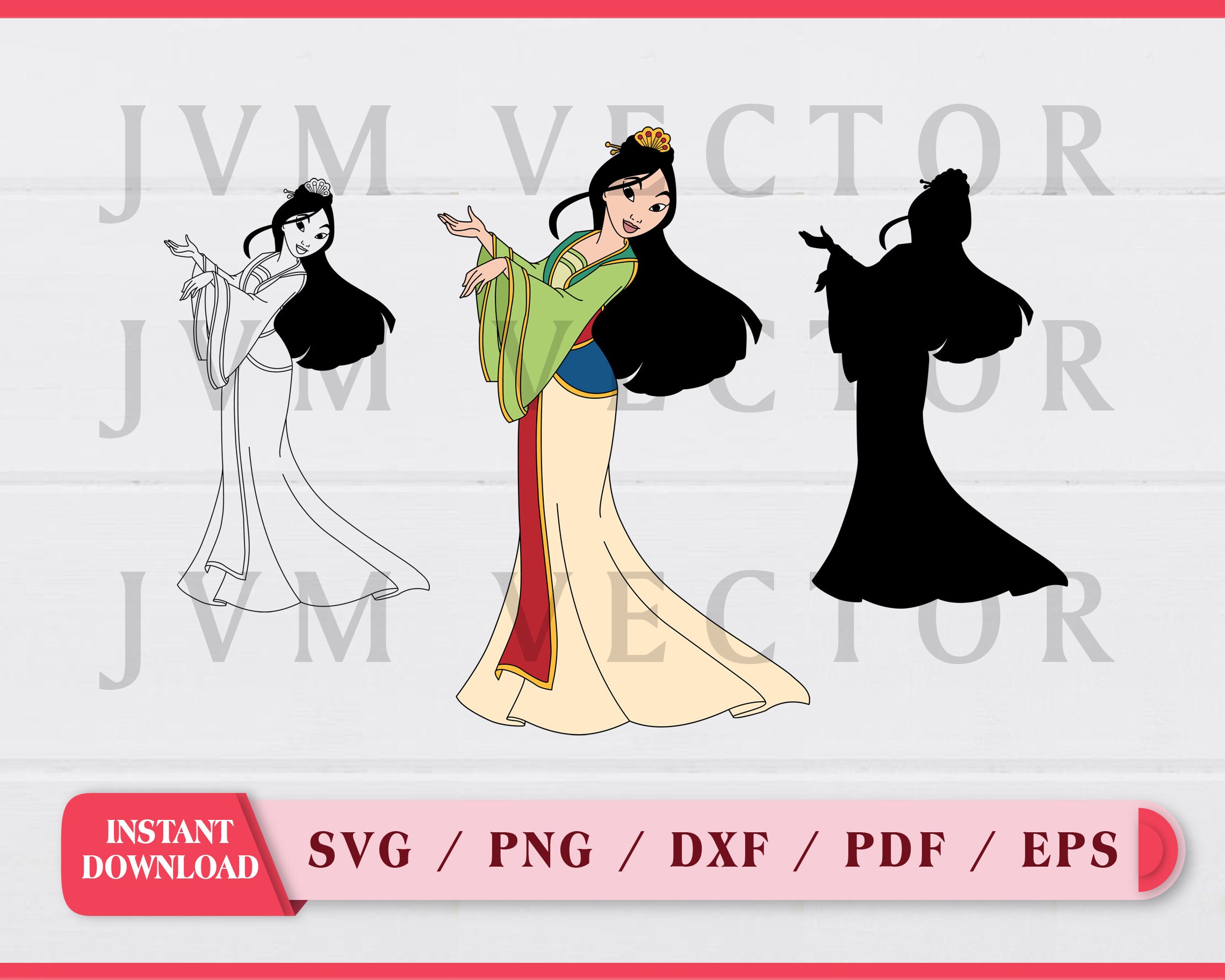 Princess SVG Clipart Digital File - Etsy