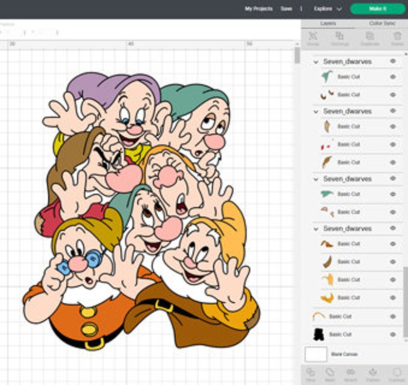 Zwerg SVG Clipart digitale Datei - Etsy