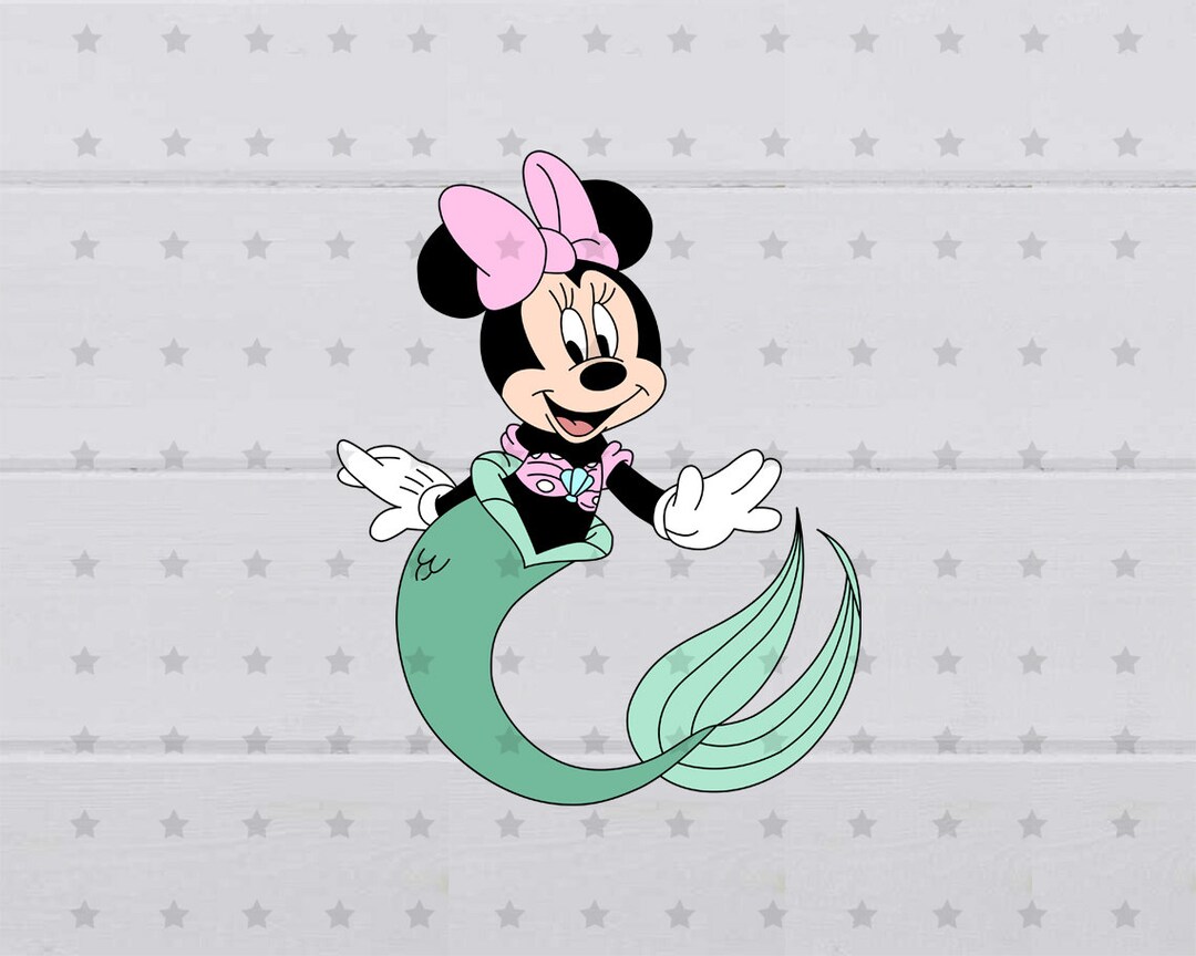 Mouse Mermaid SVG, Clipart, Digital File - Etsy