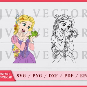 Princess SVG, Clipart, Digital File - Etsy