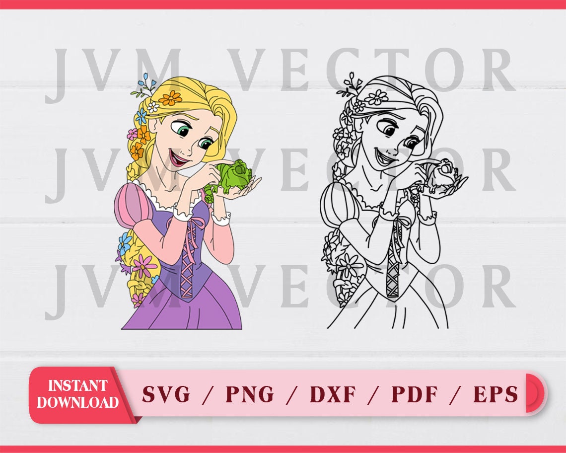 Princess SVG Clipart Digital File - Etsy