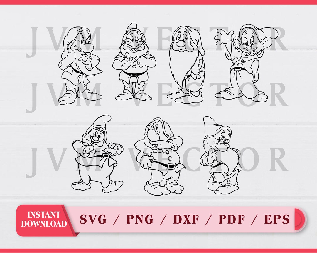 Dwarf SVG Clipart Digital File - Etsy Singapore