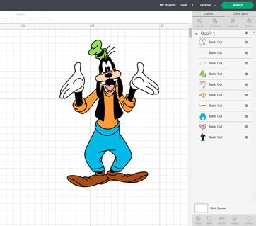 Gofy SVG Clipart Digital File | Etsy