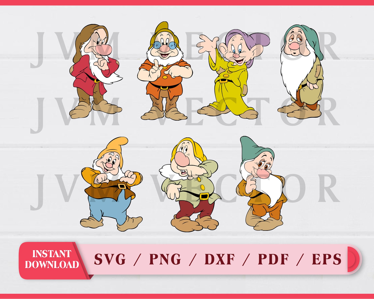 Dwarf SVG Clipart Digital File | Etsy