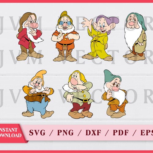 Dwarf SVG Clipart Digital File - Etsy