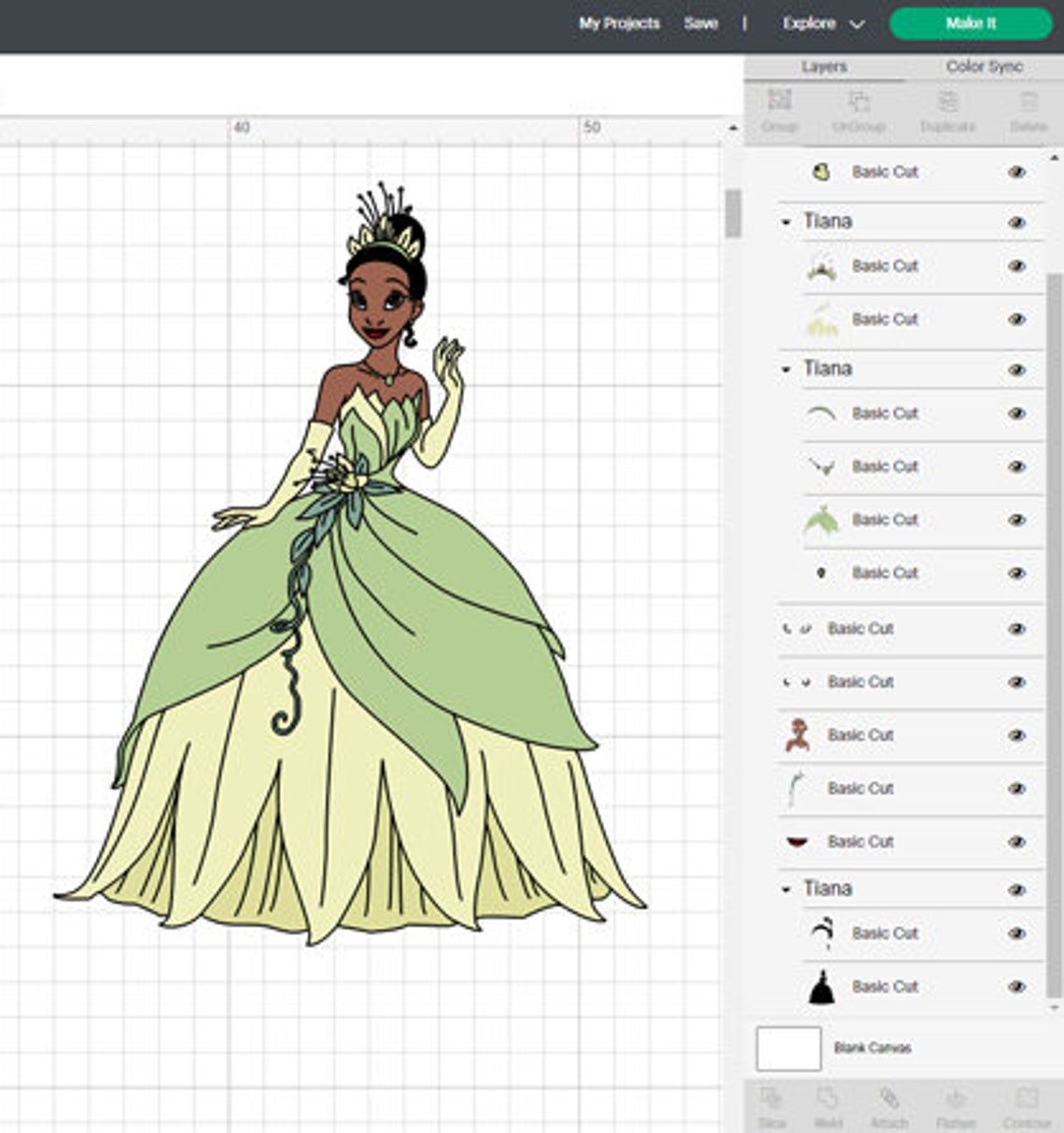Princess SVG Clipart Digital File - Etsy