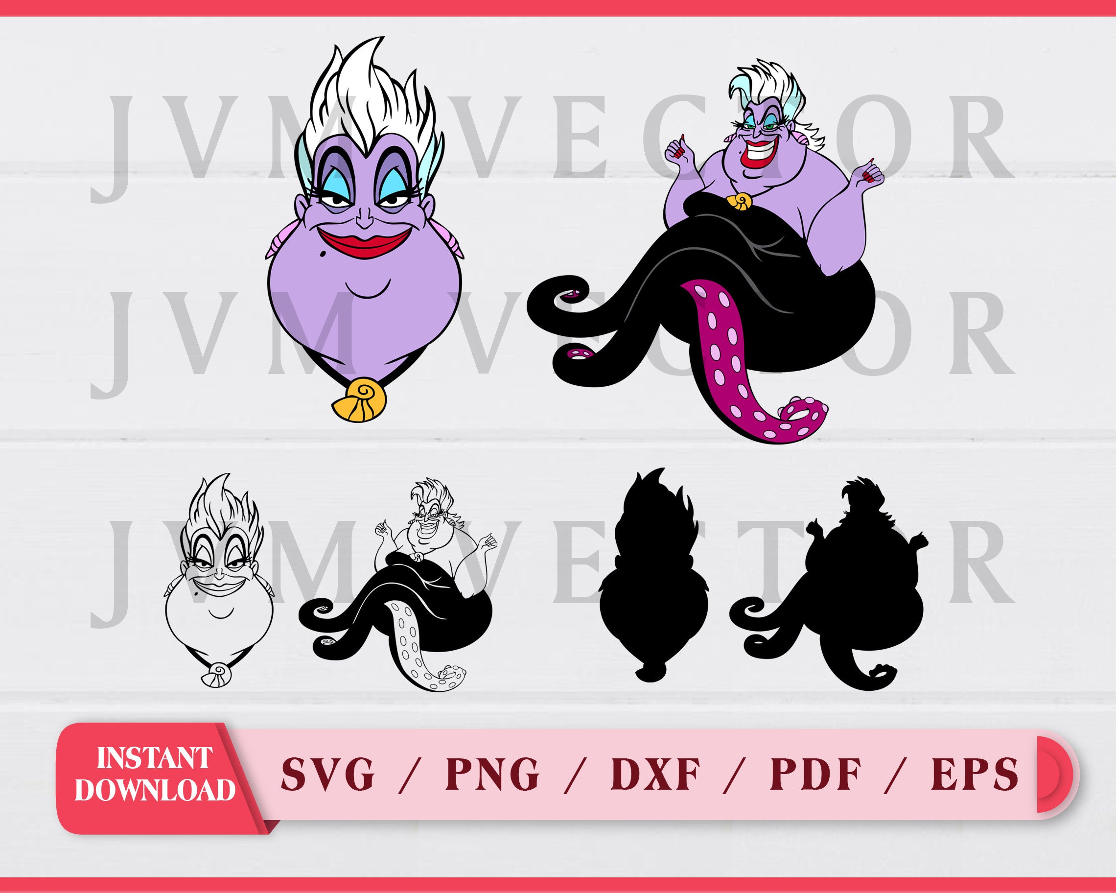 Ursola SVG Clipart Digital File - Etsy Israel