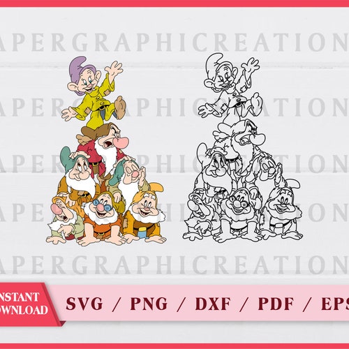 Dwarf SVG Clipart Digital File - Etsy