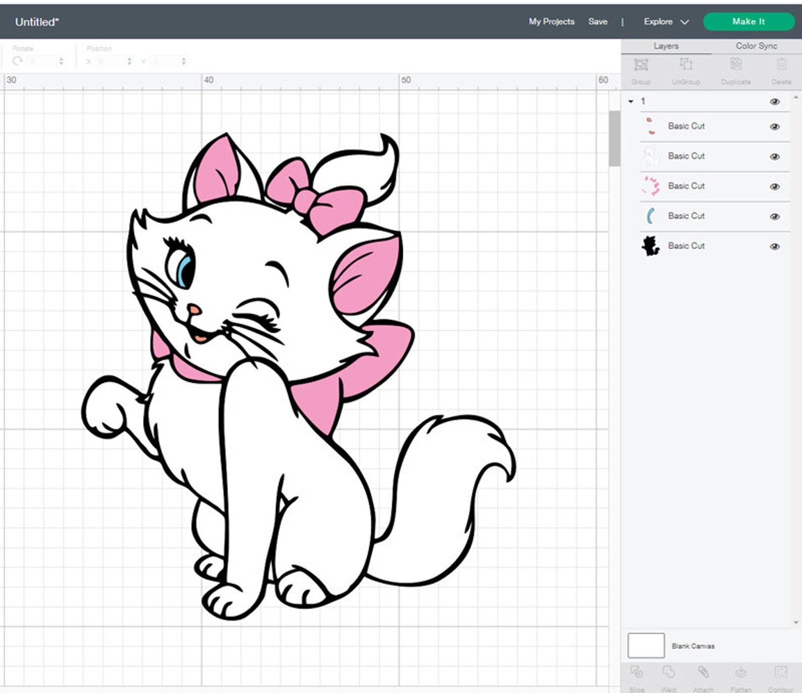 Cat Vector SVG Bundle Clipart Layered Digital File - Etsy