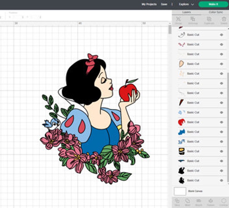 Princesa svg, imágenes prediseñadas, archivo digital - Etsy México