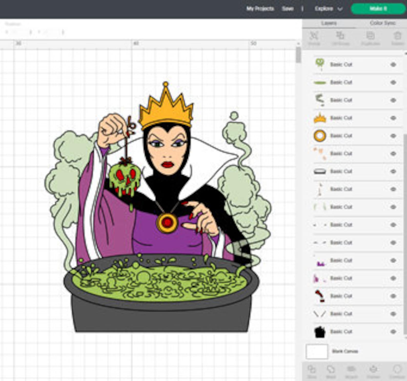 Queen Evil SVG Clipart Digital File - Etsy