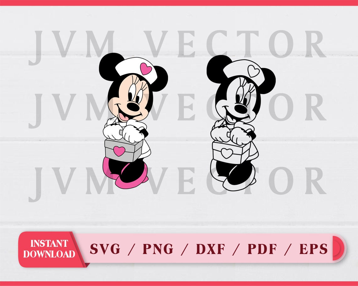 Nurse Mouse SVG Clipart Digital File - Etsy
