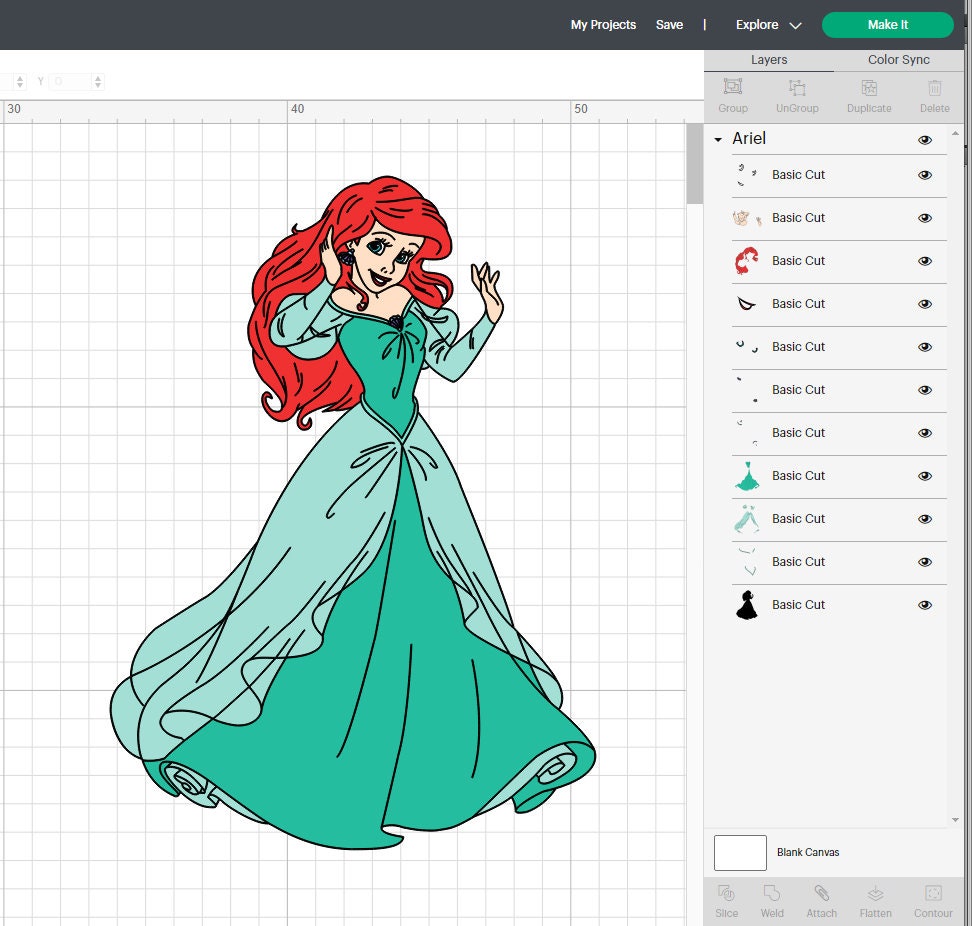 Princess SVG Clipart Digital File - Etsy