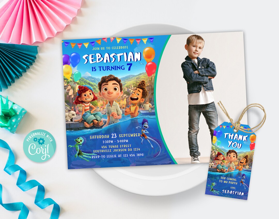 Kids Birthday Invitation Template Printable, Kids Birthday Invitation ...