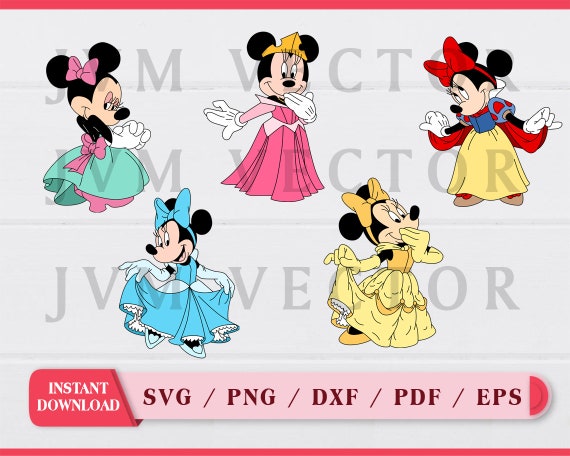 Mouse Princess SVG Clipart Digital File - Etsy