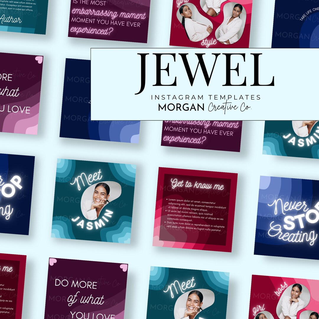 JEWEL Instagram Post Templates - Etsy