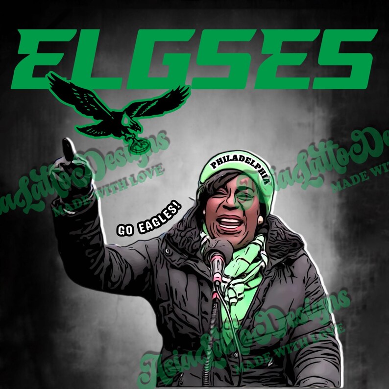 Philadelphia Eagles Major Parker ELGSES! PNG! Funny Eagles PNG Digital ...