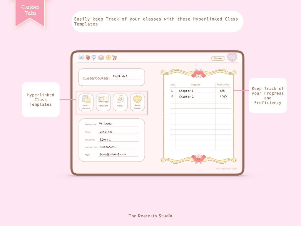 Cute Pastel Themed Study Planner - Your Ultimate Academic Companion ...