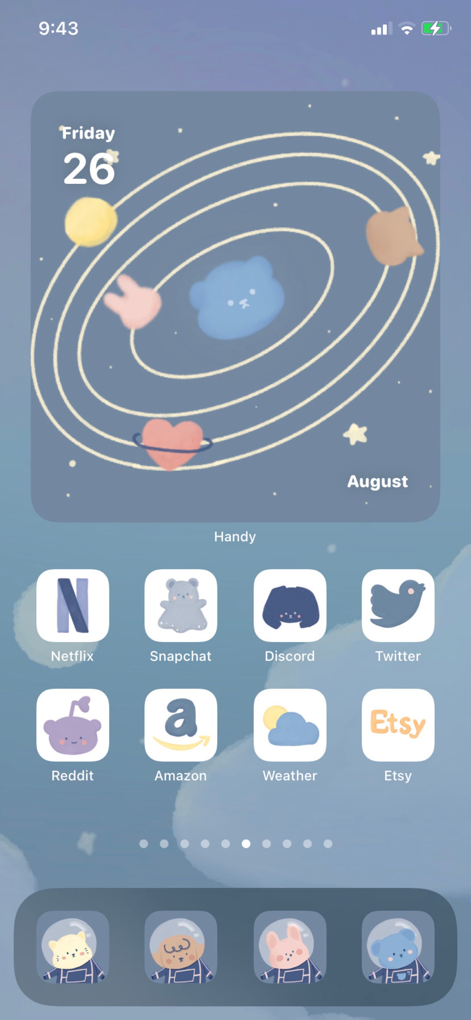 Cute Magical Galaxy Hand Drawn Icon Pack With Wallpapers - Etsy