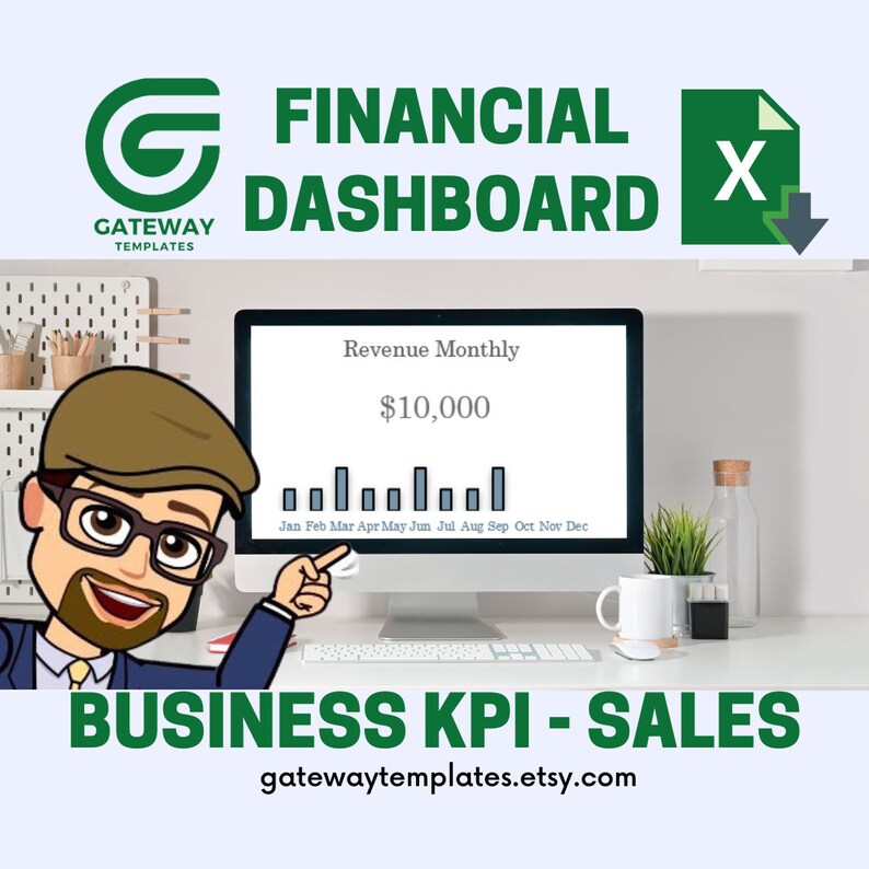 Dashboard Income Statement Level 2.0 - Excel Editable - Etsy