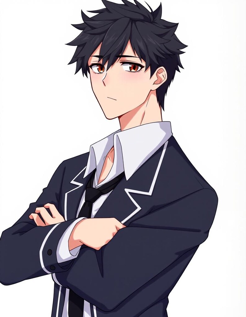 Male Vtuber PNG Avatar | Premade Vtuber Model | Pngtuber Male | Anime ...