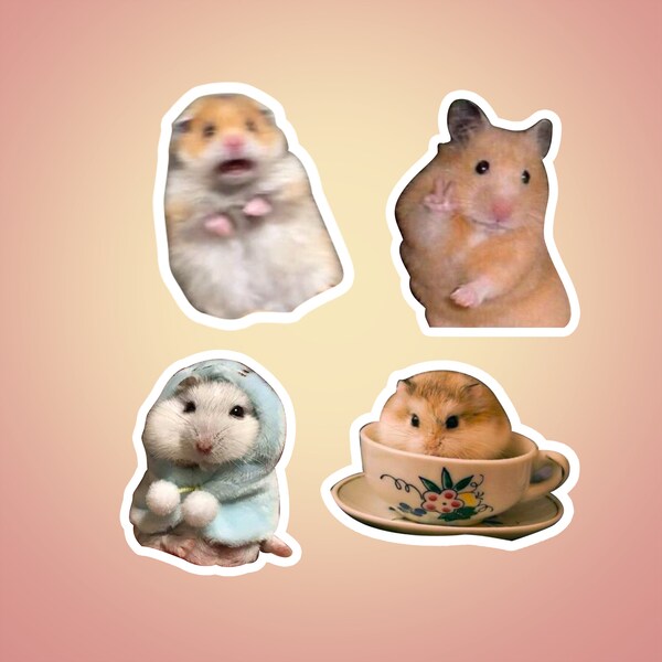 Hamster Meme Stickers - Etsy