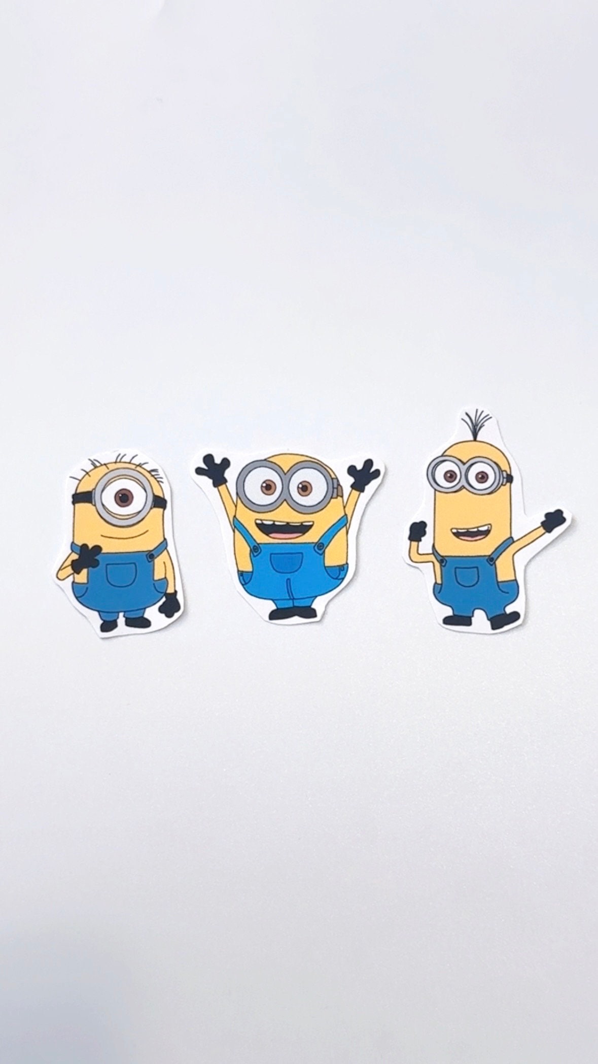 Minions Despicable Me Stickers Bob, Stuart, Kevin Pack of 3 - Etsy