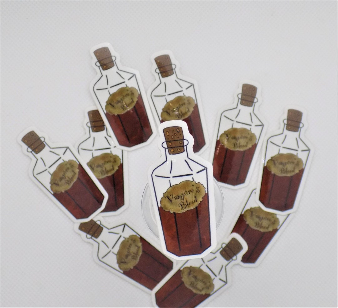 Vampire Blood Vial Sticker - Etsy