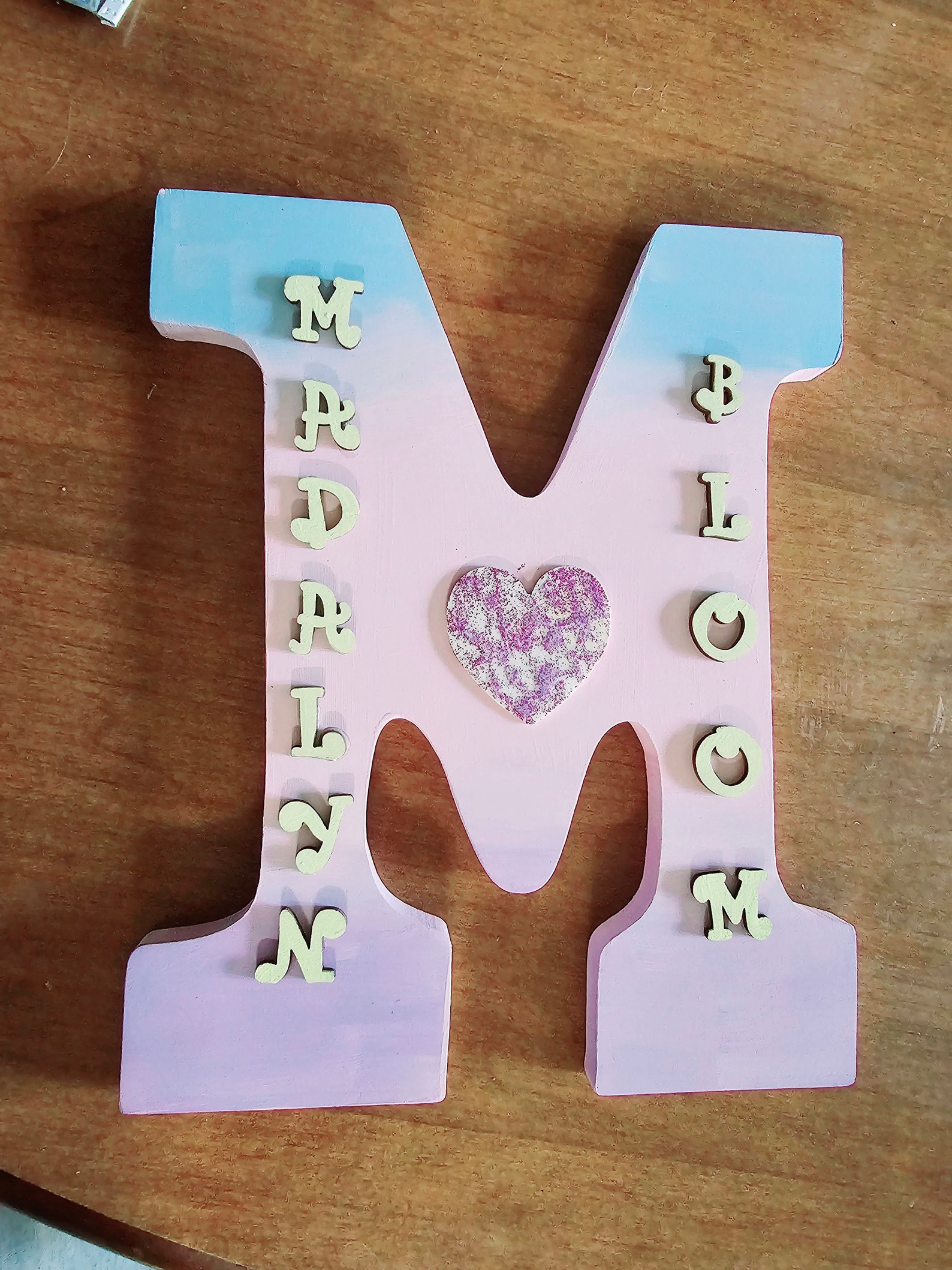 Custom Wood Letter - Etsy