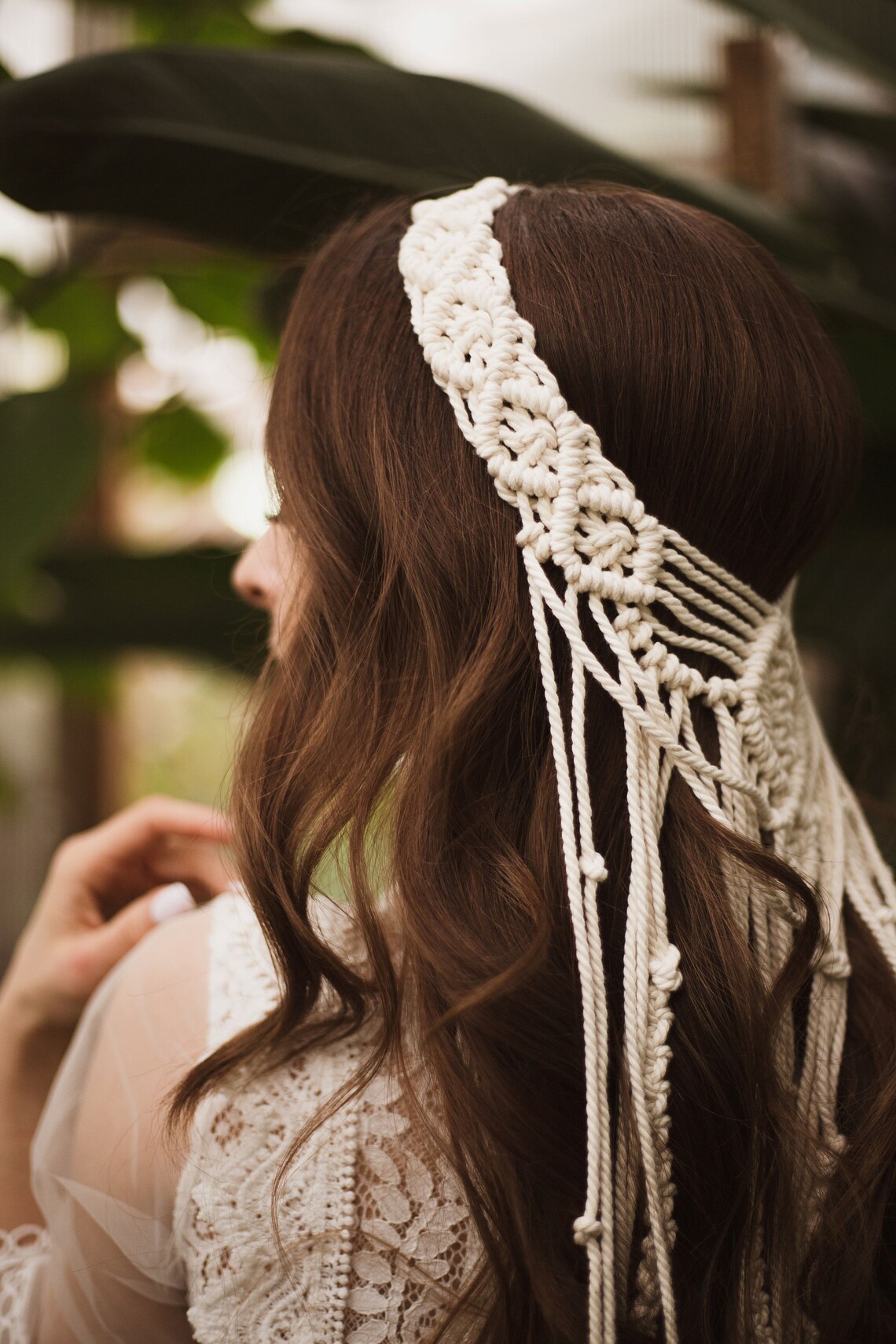 Boho Headpiece Boho Veil for Festival Bride. Macrame Veil - Etsy