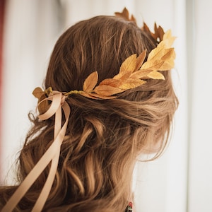 Gold Leaf Crown. Laurel Wreath Crown, Greek Goddess Crown Unisex. Greek ...