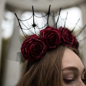 Halloween Headband Spider Web Halo Crown. Day of the Dead Headpiece ...