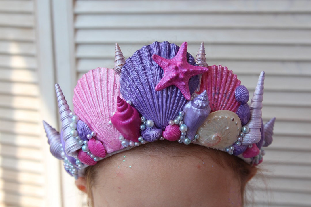 Mermaid Crown for Kids IN STOCK Mermaid Birthday Tiara. Little Mermaid ...