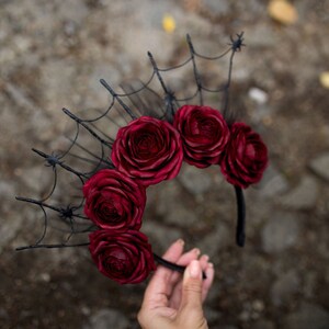 Halloween Headband Spider Web Halo Crown. Day of the Dead Headpiece ...
