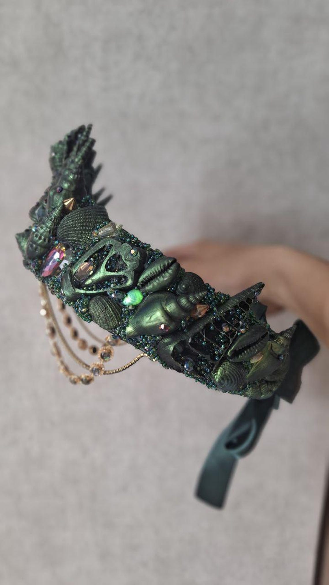 Green Mermaid Crown.gothic Siren Crown, Halloween Headpiece Adult ...