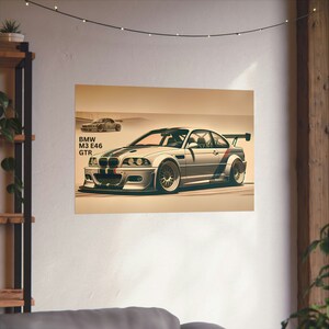 BMW M3 E46 GTR ~ Premium Matte Horizontal Posters - Etsy