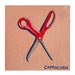 Capricorn Astrological Sign Wall Art Still Life Red Scissors Handmade ...
