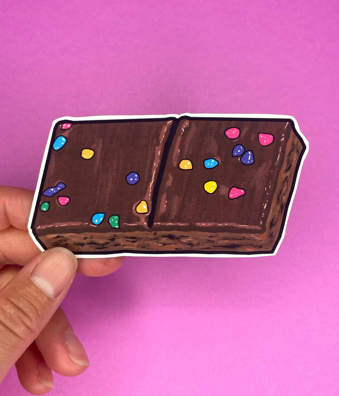 Cosmic Brownie Magnet Chocolate Brownie With Sprinkles Nostalgic ...